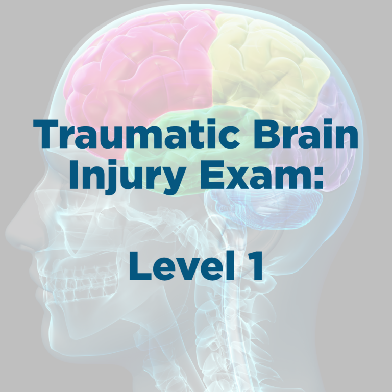 Traumatic Brain Injury: Level 1 Exam - The Beyond School